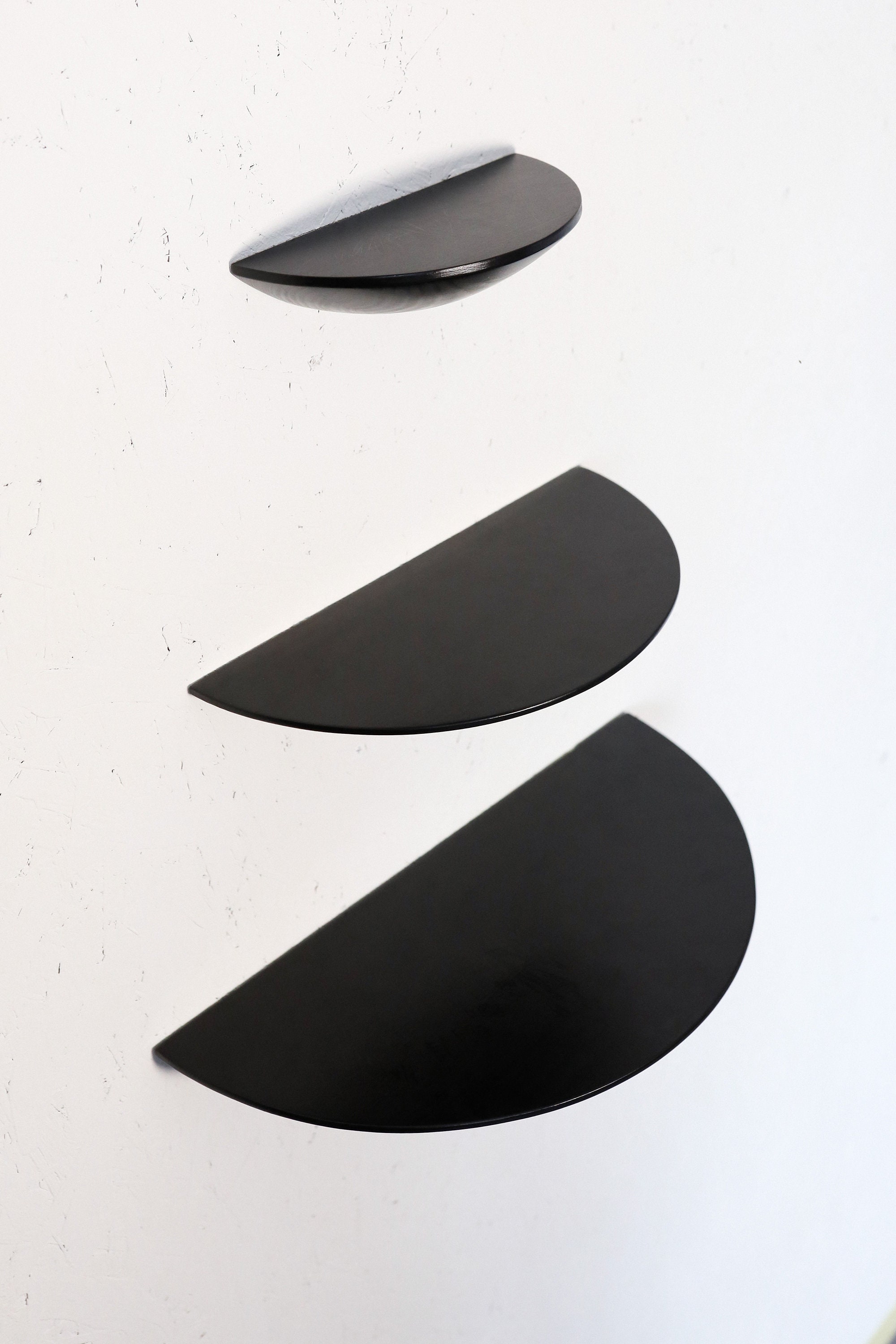 Floating Shelves Wall Decor Living Room Shelf Half Round Corner Indie ...