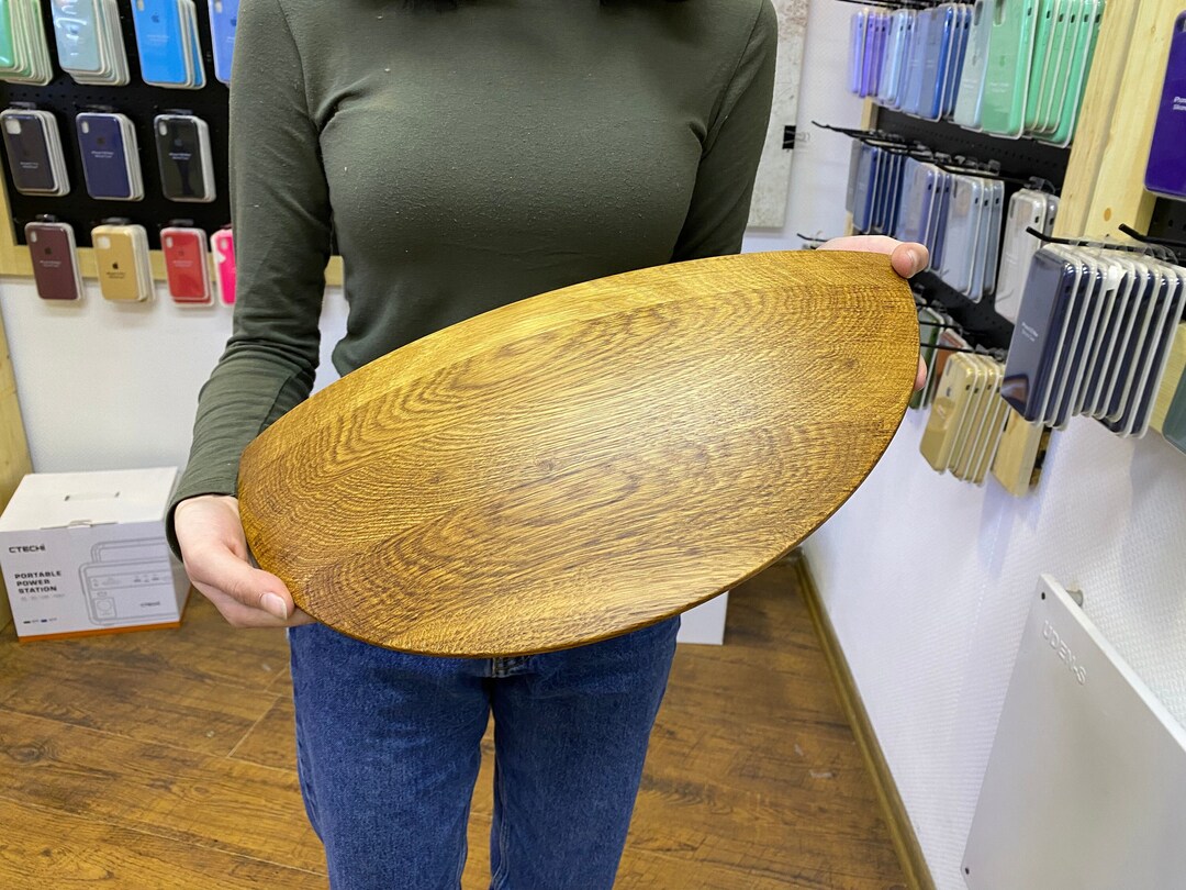 Floating Shelves, Oak Half Round Shelf, Set of Three Wooden Shelves ...