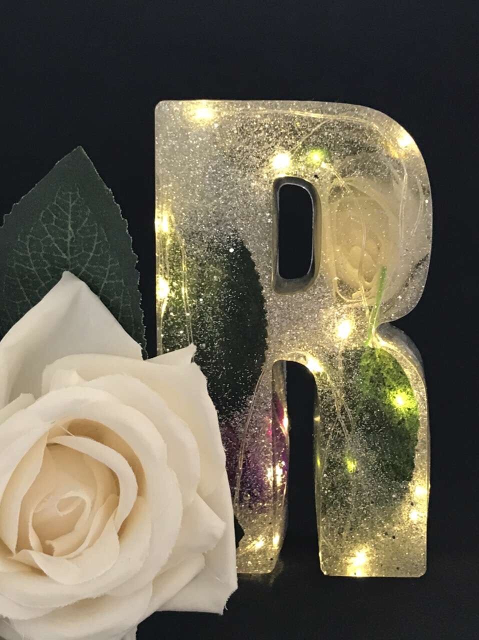 Light up Initial Blocks - Etsy