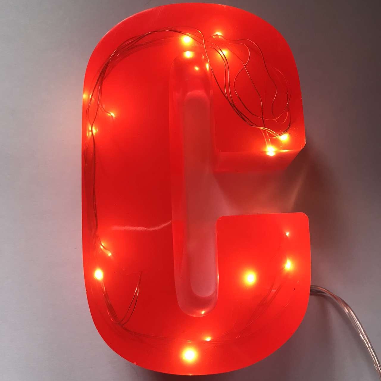 Light up Initial Blocks - Etsy