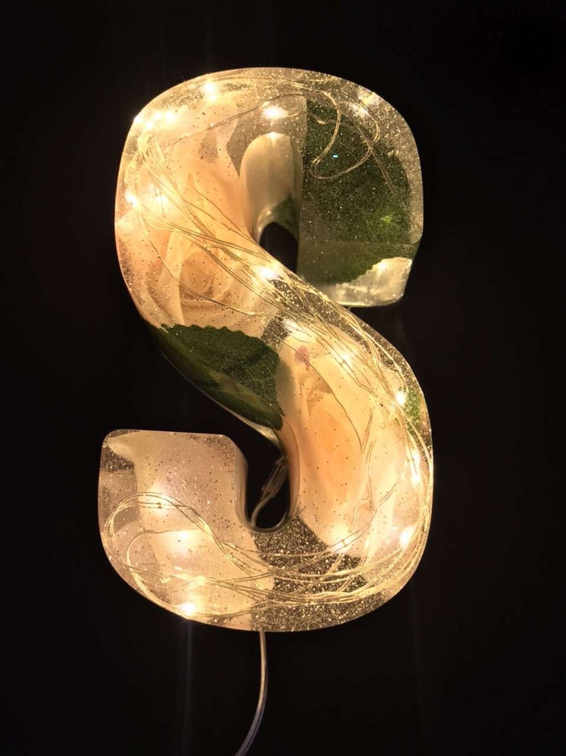 Light up Initial Blocks - Etsy