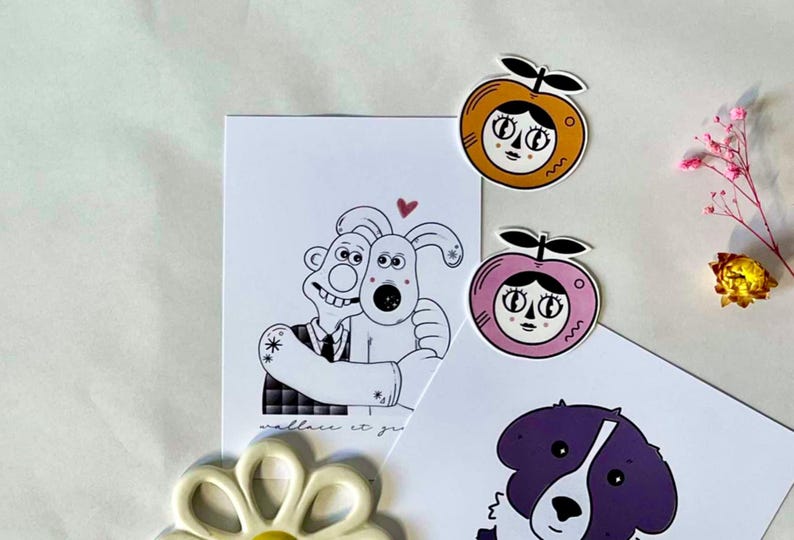 Wallace & Gromit Poster/print / 6 Digital Files Pack / Printable Art ...