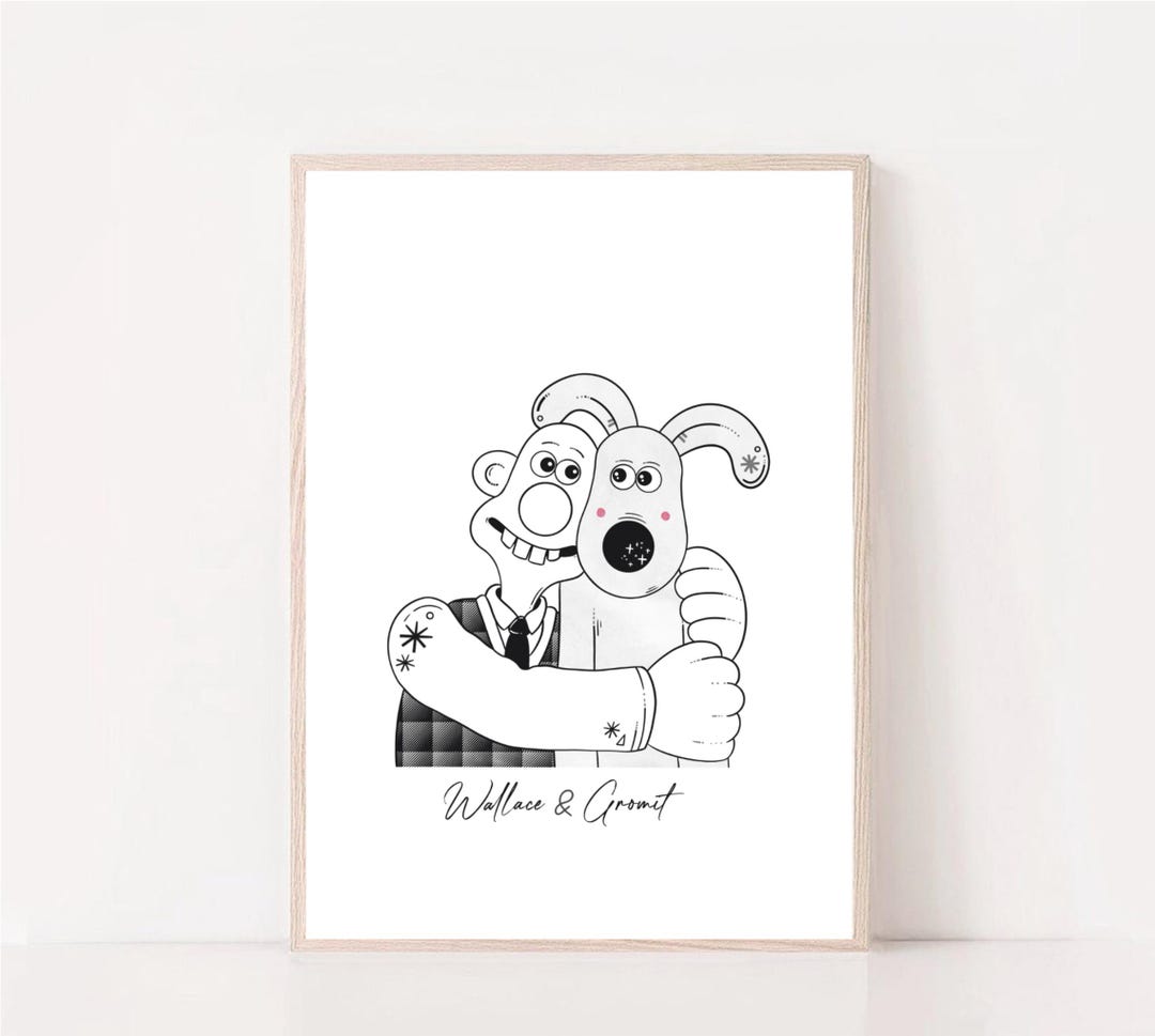 Wallace & Gromit Poster/print / 6 Digital Files Pack / Printable Art ...