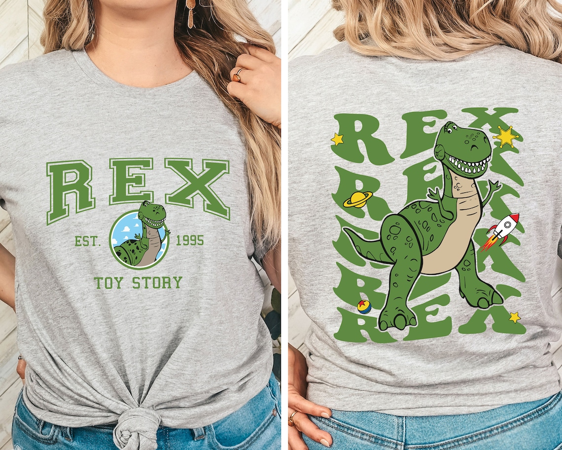Toy Story Rex Dinosaur Shirt, Funny Cartoon Tee - Etsy