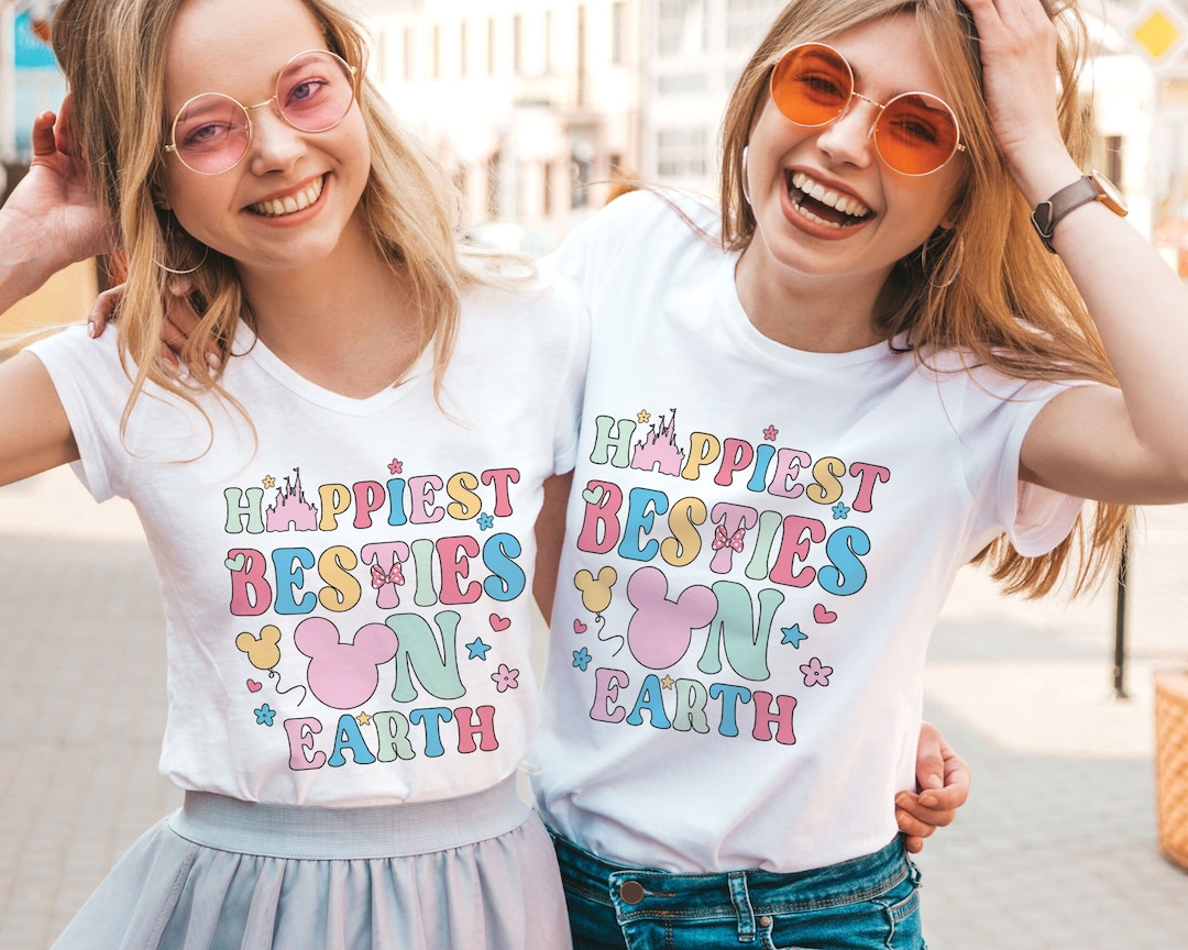 Happiest Besties on Earth Shirt, Disney Besties Top, Disney Shirt, Walt ...