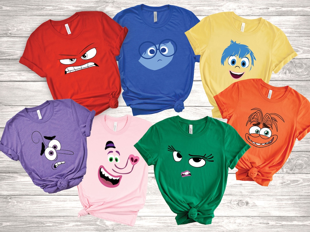 Inside Out Shirts, Inside Out Characters Costume, Inside Out Group ...