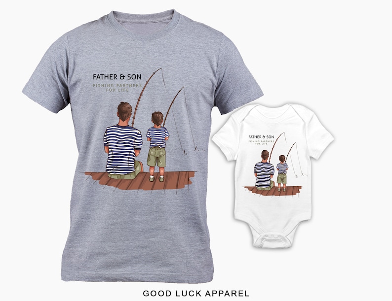 Father Son Fishing Shirts Dad Son Matching Shirts Father Son - Etsy
