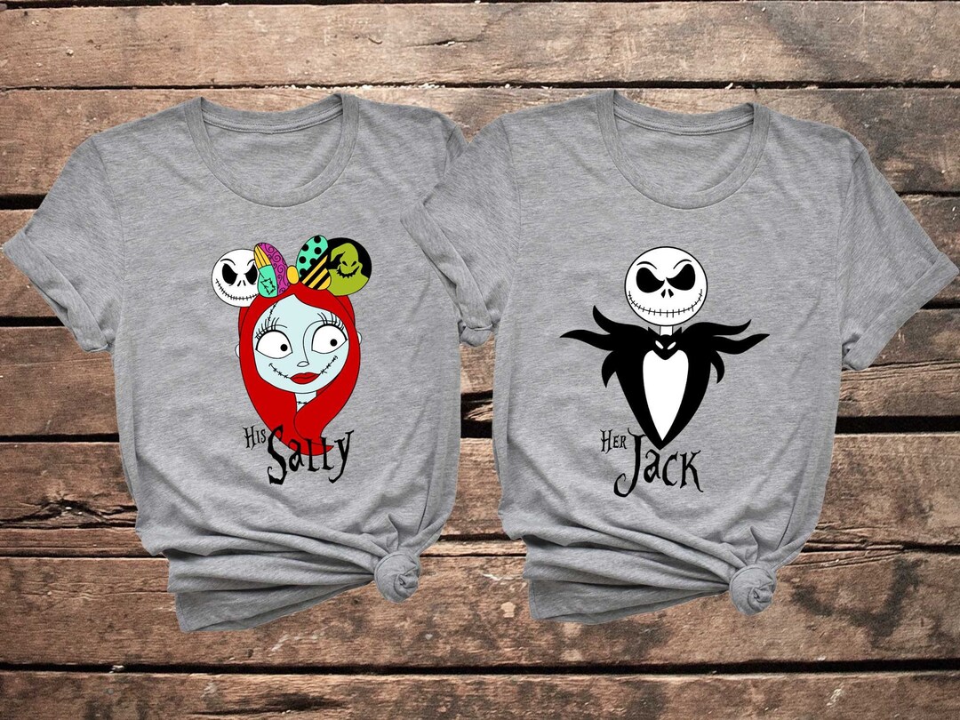 Disney Jack and Sally Shirt for Couple, Nightmare Before Christmas ...