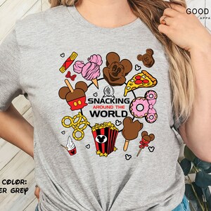 Snacking Around the World Epcot Disney World Shirt Eating Around the ...