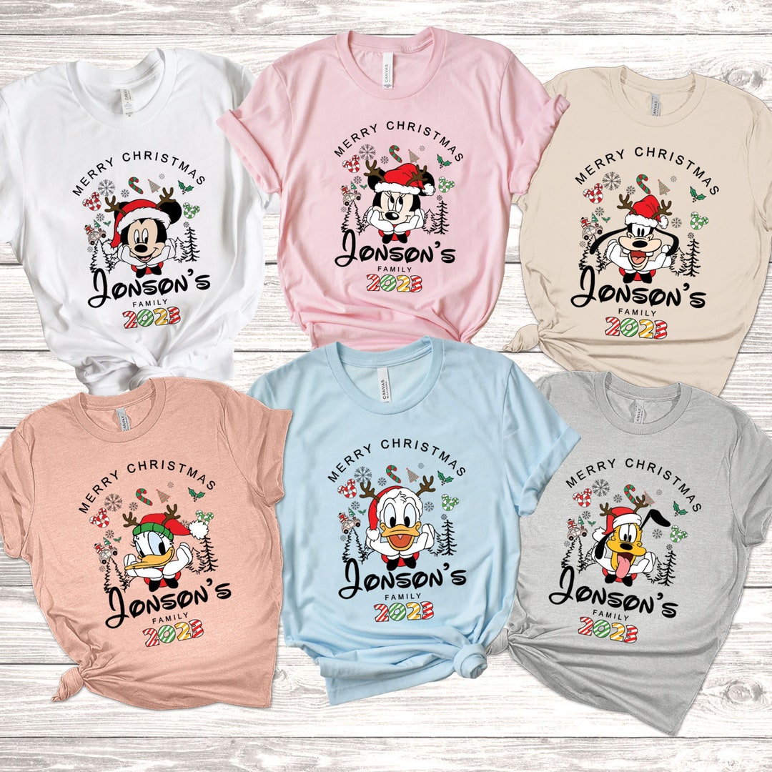 Family Disney Christmas Shirt, Family Matching Christmas Shirt, Custom ...