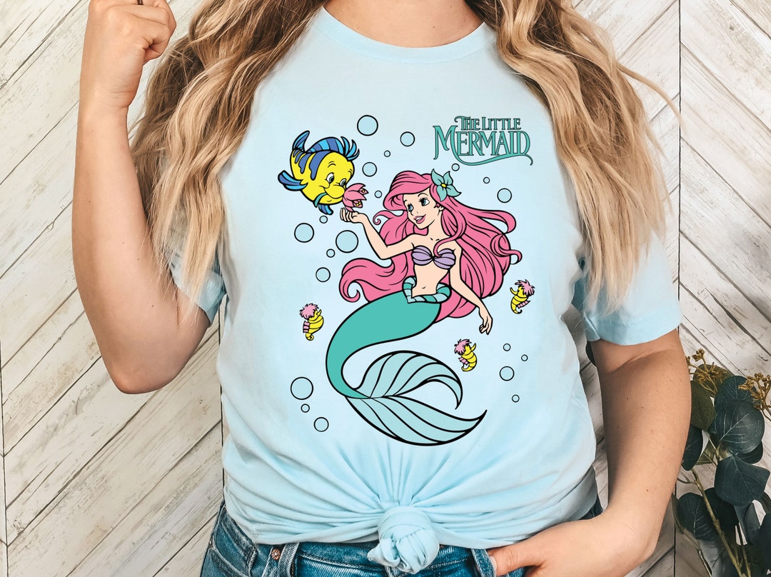 The Little Mermaid Ariel Shirt, Women's Little Mermaid Top, Girl's ...