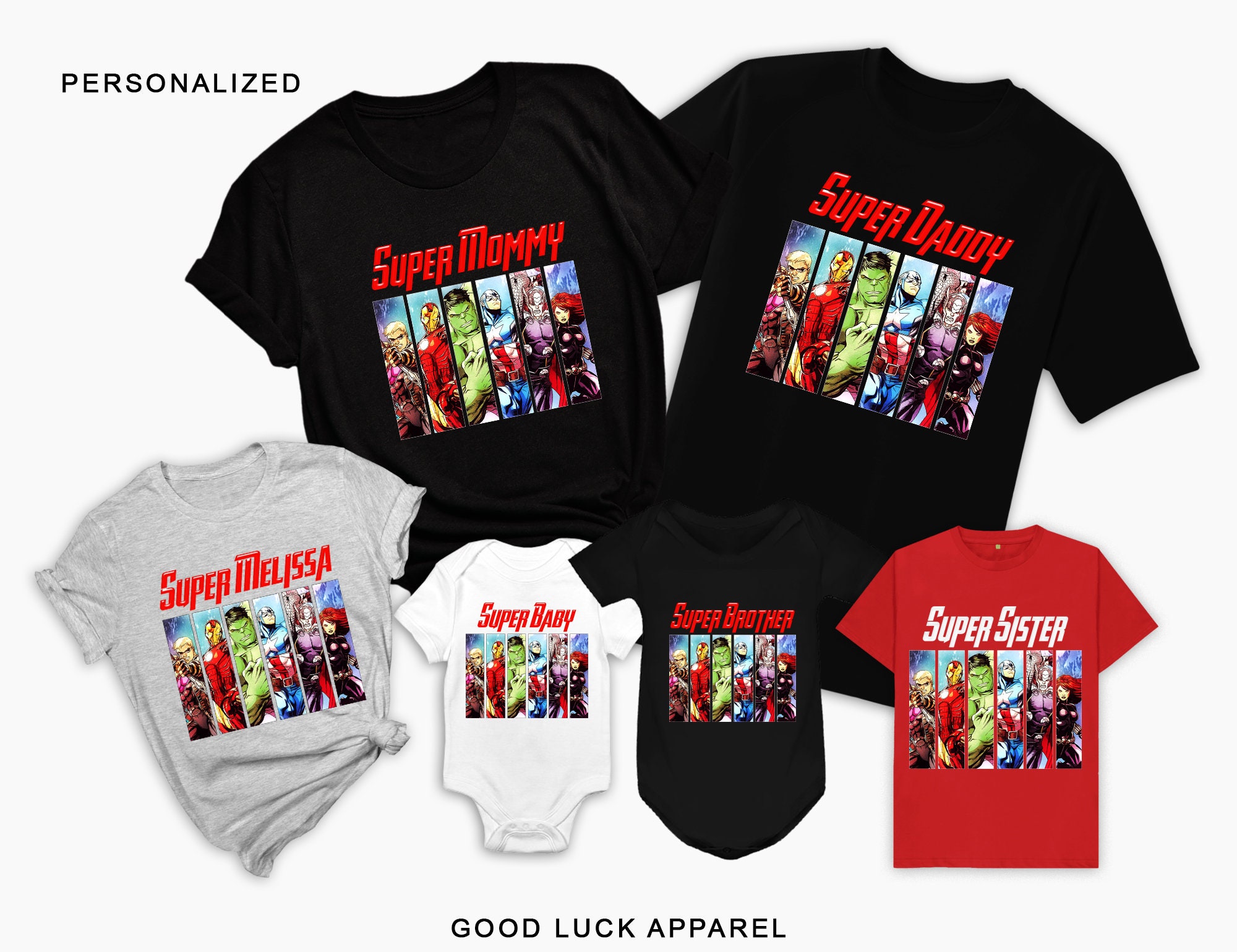 Avengers Superhero Shirt Avengers t Shirt Marvel Superhero | Etsy