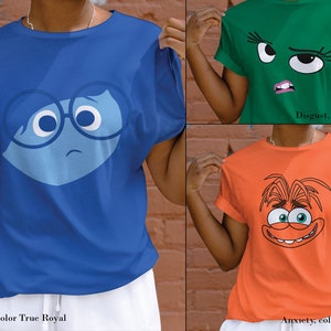 Inside Out Shirts, Inside Out Characters Costume, Inside Out Group ...