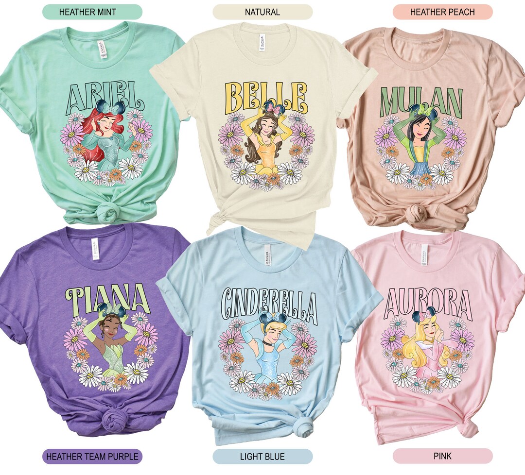 Princess Shirts, Disney Princess Shirt, Princess, Princess Birthday Shirts, Disney Princess ...