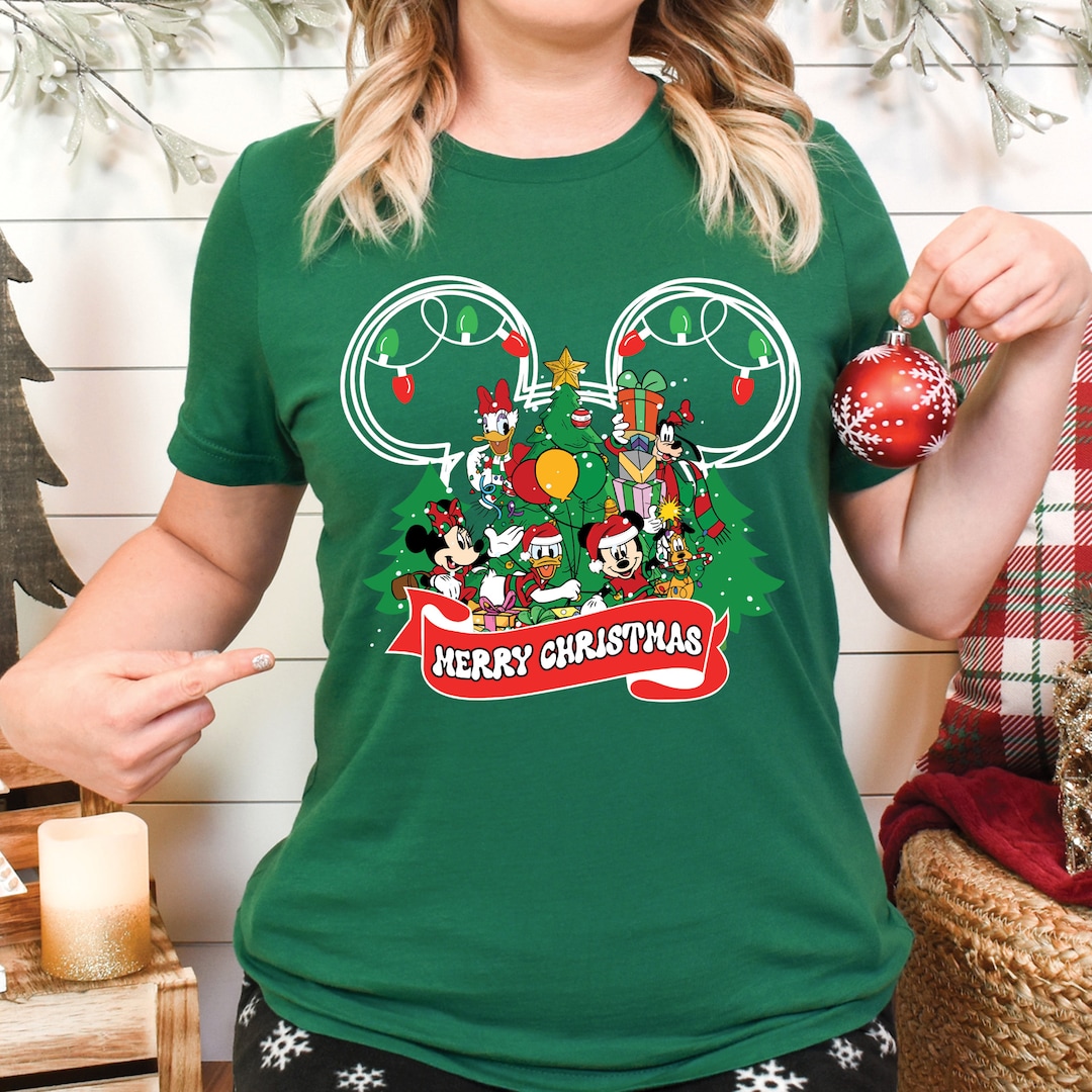 Mickey and Friends Christmas Shirt, Disney Merry Christmas Shirts for ...