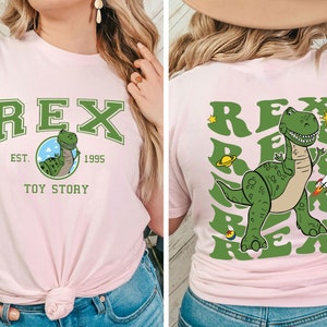 Toy Story Rex Dinosaur Shirt, Funny Cartoon Tee - Etsy