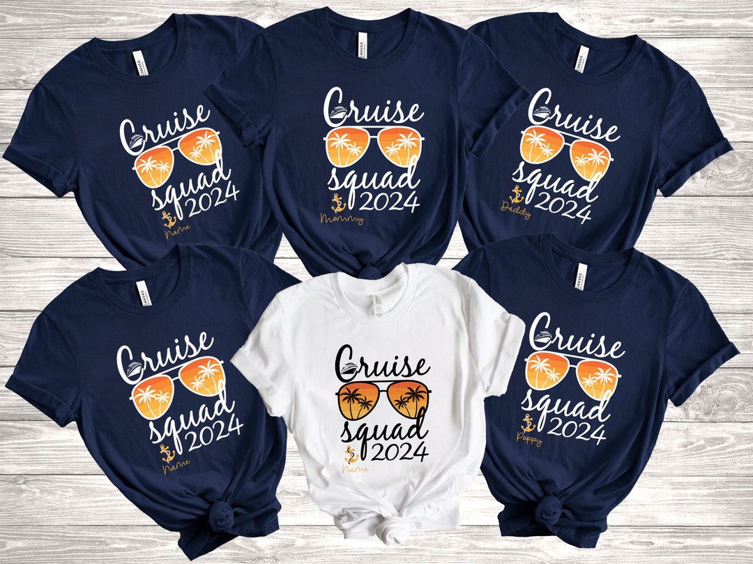 Personalized Cruise Squad 2024 Shirt, Family Matching Vacation Shirts ...