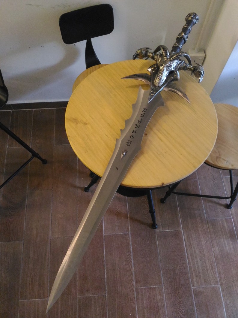 Wow Lich King Sword Frostmourne Deluxe Version With Wall Mount | Etsy