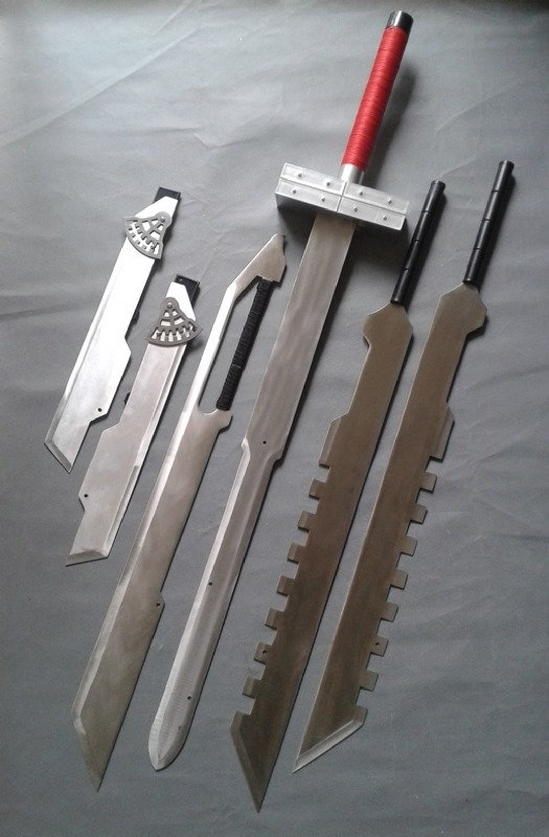 FF7 VII 6 in 1 Fusion Buster Sword Cosplay Metal Weapon Prop - Etsy ...