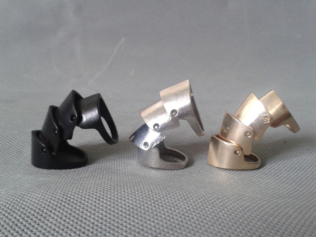Armor Ring Metal Wearable Flexible Cosplay Prop Decoration Accessories ...