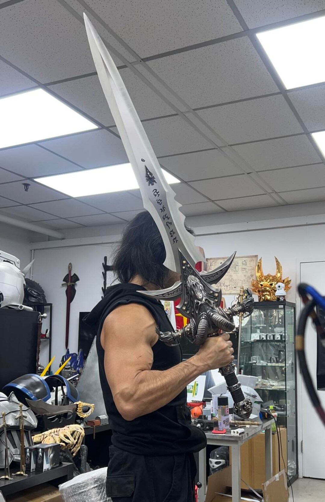 WOW Frostmorne Full Metal Sword Cosplay Prop Weapon Blade Katana - Etsy ...