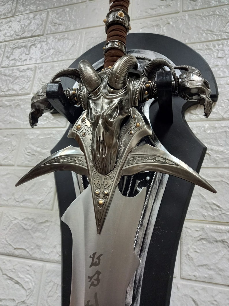 Wow Lich King Sword Frostmourne Deluxe Version With Wall Mount | Etsy