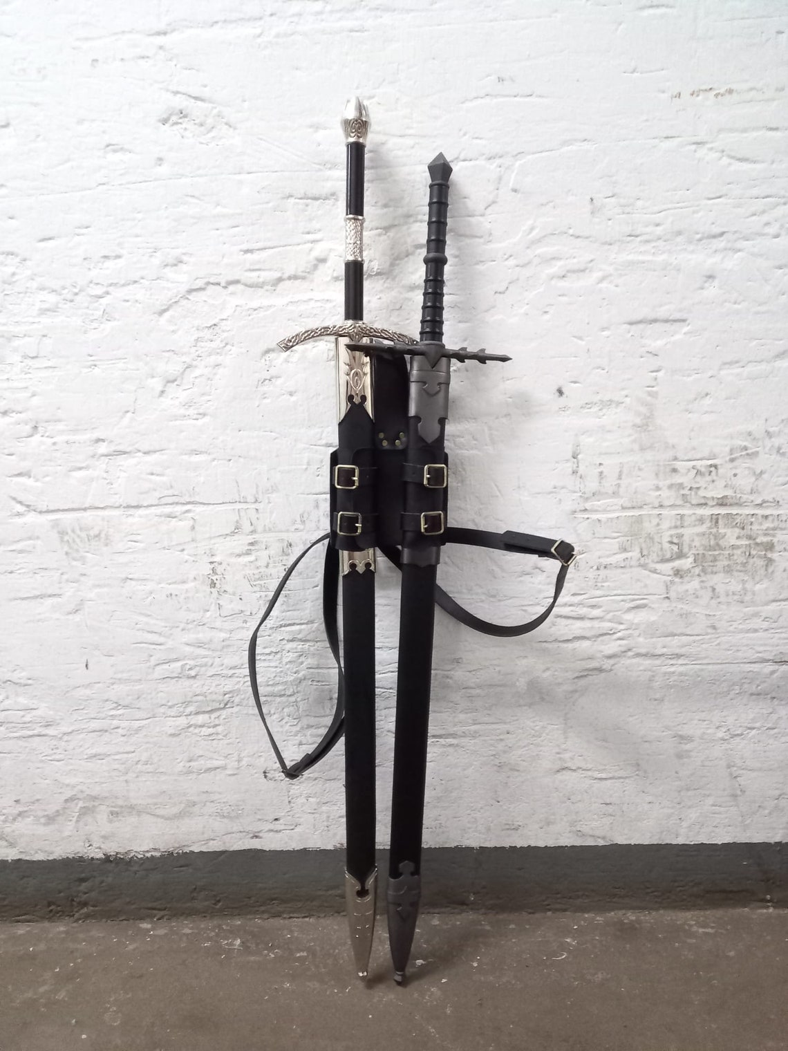 Back Sword Leather Strap Frog Belt Sword Not Included Cosplay - Etsy