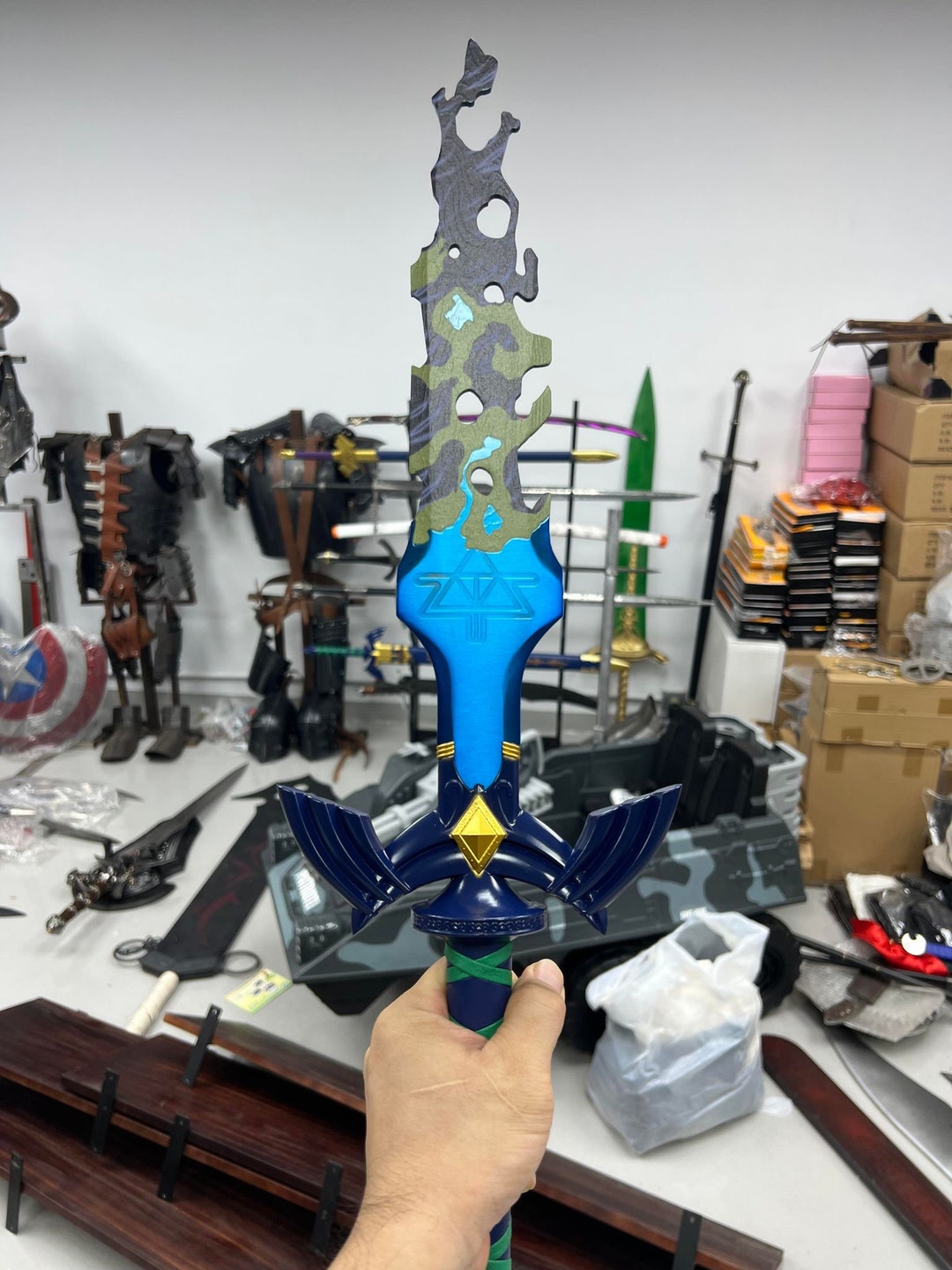 ZD Master Sword Blade Broken Sword Cosplay Weapon Prop - Etsy Hong Kong