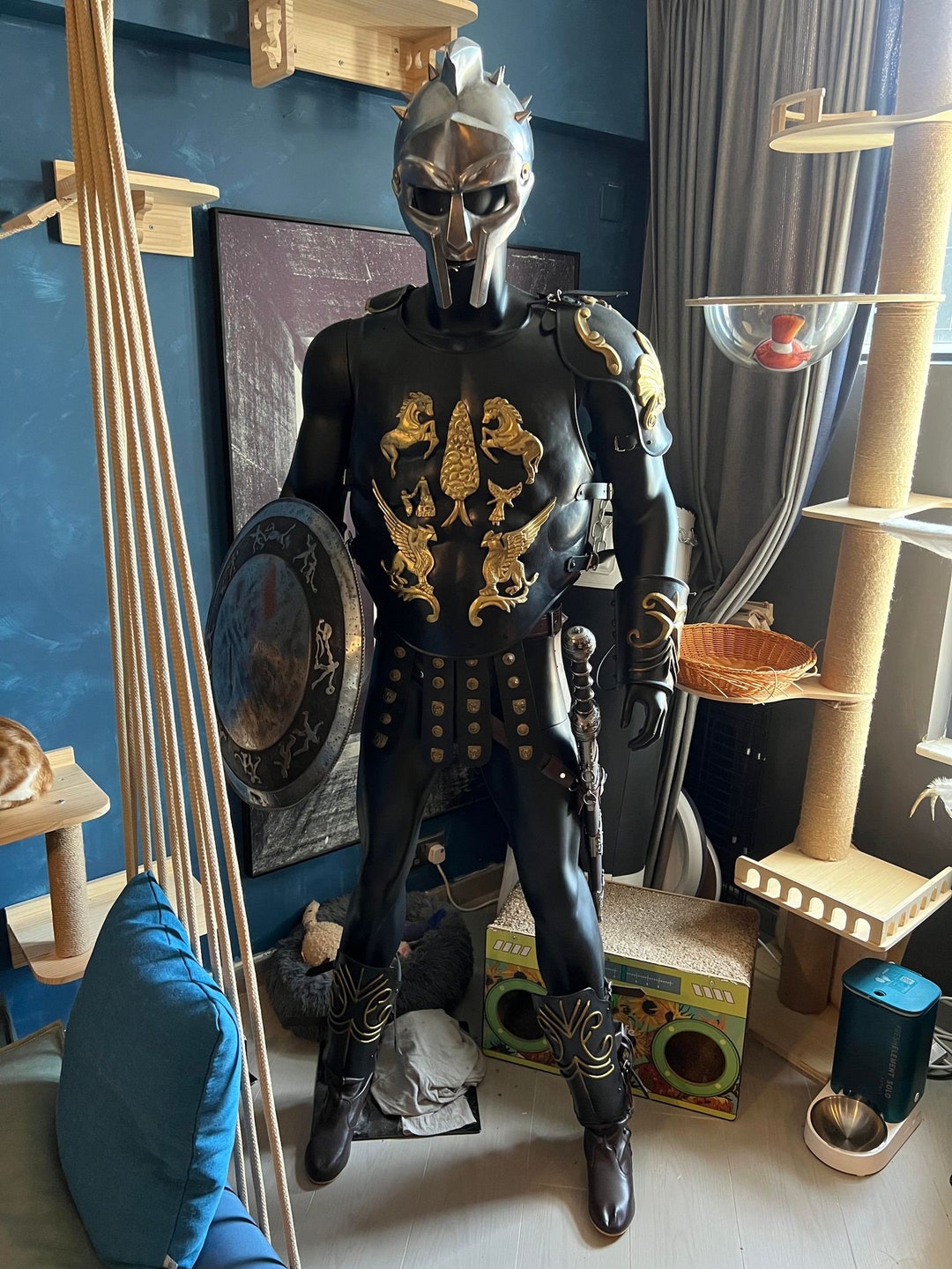 Gladiator Armor Roman Greek Sparta Metal Cosplay Weapon Prop - Etsy