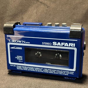 Crown Stereo Safari Portable Cassette Player Working Vintage - Etsy