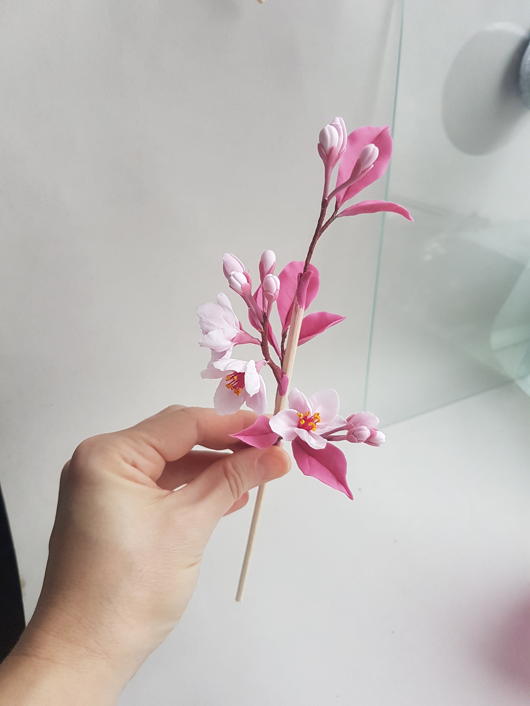 Spring Flower Branch Rattan Reed Stick Flower Diffuser Reed Home ...