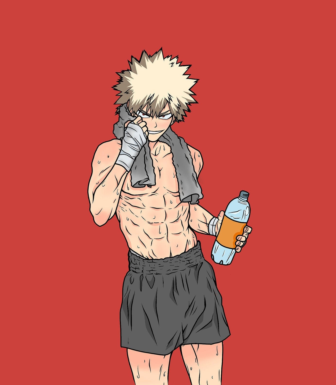 My Hero Academia Bakugou print | Etsy