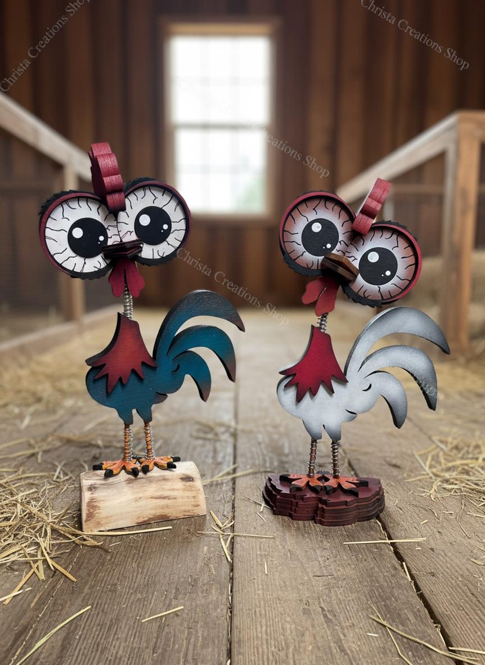 Chicken Bobblehead SVG | Layered Wood Laser Cut File (digital Download ...