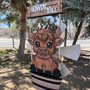 Adorable Highland Cow Windspinner Wind Spinner Design File Only, No ...
