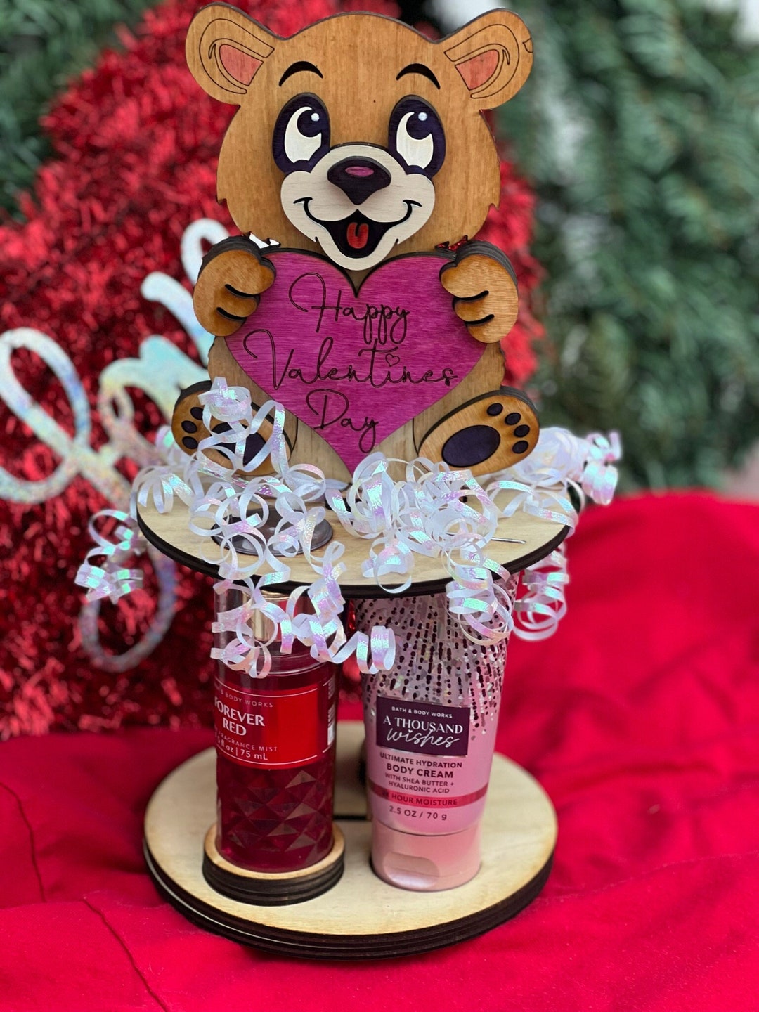 Teddy Bear Heart Caddy Bath and Body Works Perfume Lotion Gift Design ...