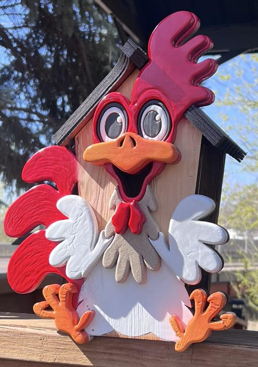 Sassy Chicken Birdhouse SCROLL Pattern PDF Digital Download Design No ...