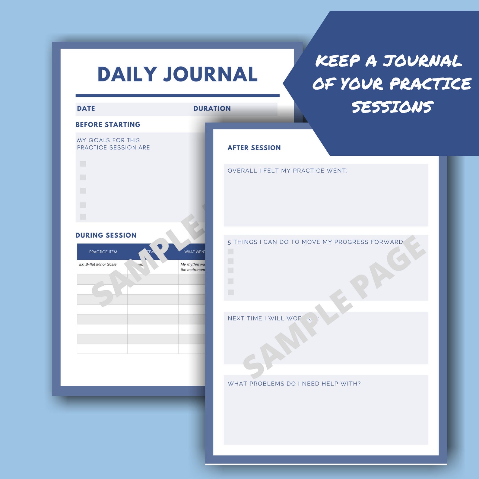 The Mindful Musician Practice Journal - Etsy