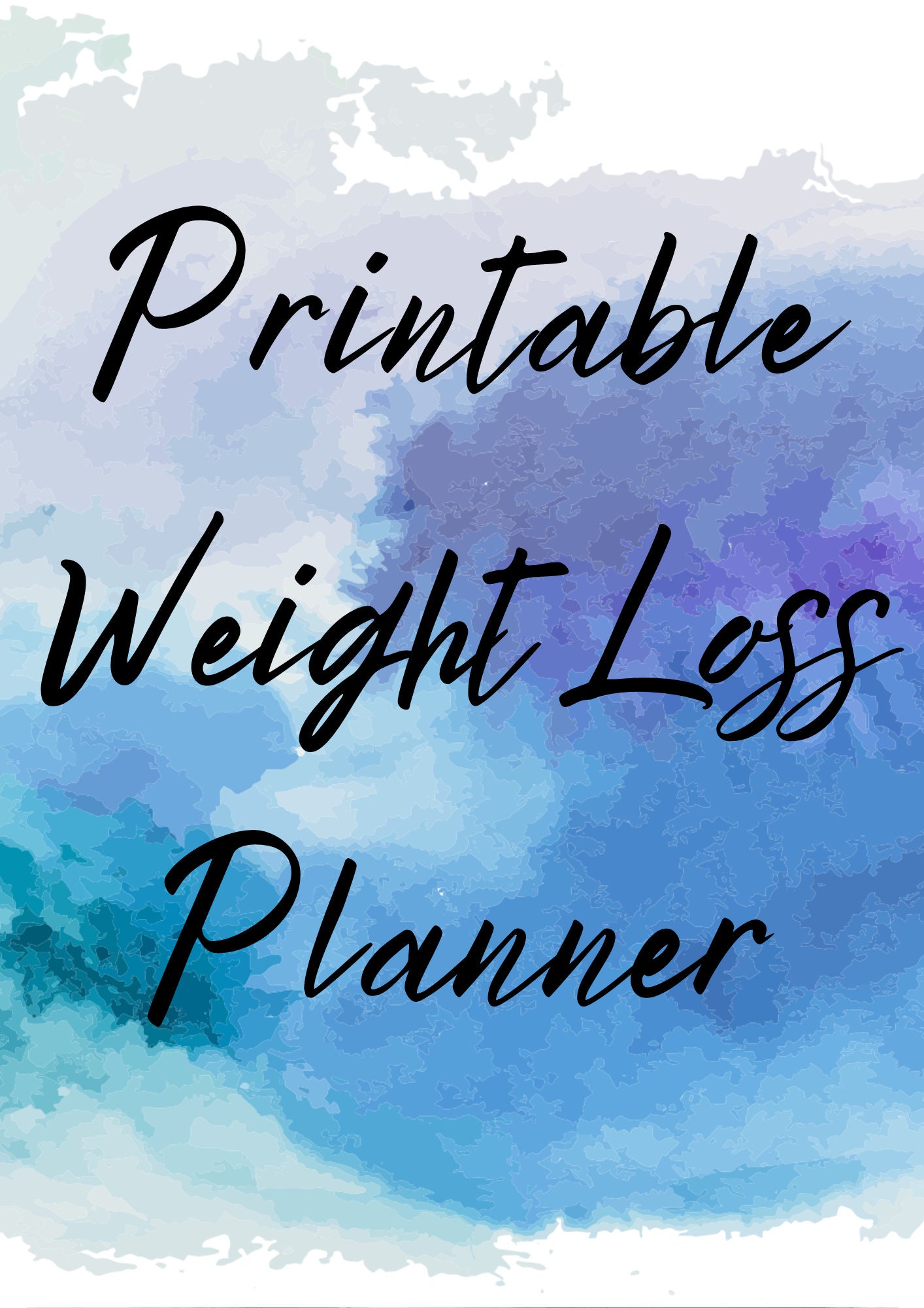 Printable Weight Loss Planner Journal. Weight Loss Chart, Wkly Weigh In ...