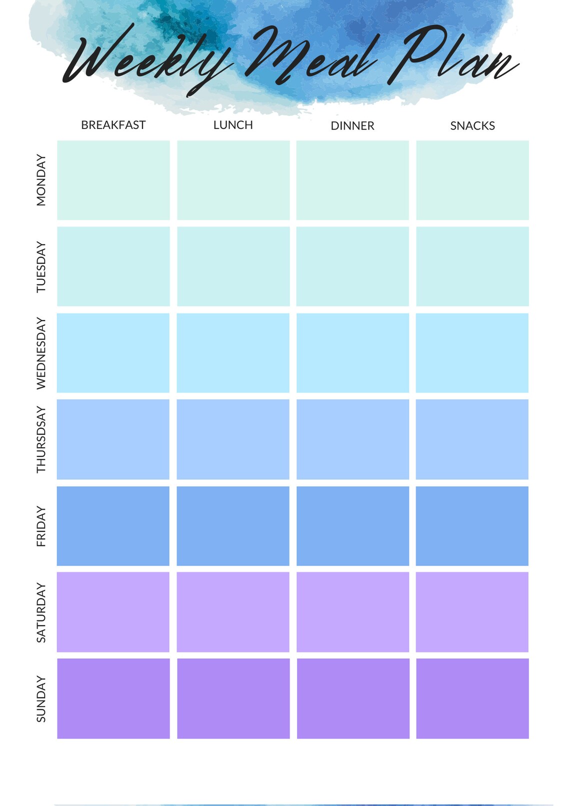 Printable Weight Loss Planner Journal. Weight Loss Chart Wkly - Etsy