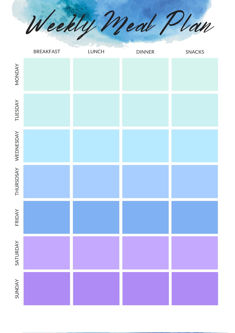 Printable Weight Loss Planner Journal. Weight Loss Chart, Wkly Weigh In ...