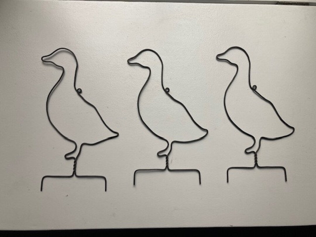 3 Large Duck Wire Hangers for Basket Making 8 Inches X 5 Inches - Etsy