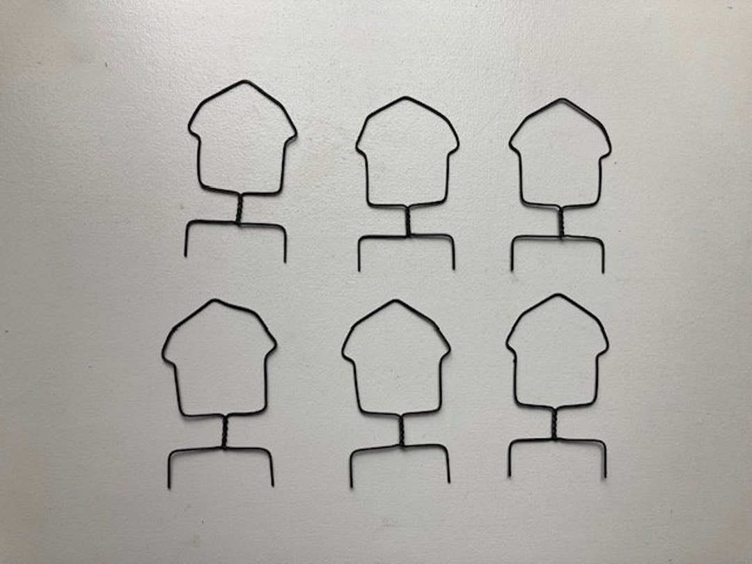 6 Small Barn Wire Hangers for Basket Making - 3.5 Inches X 2 Inches - Etsy