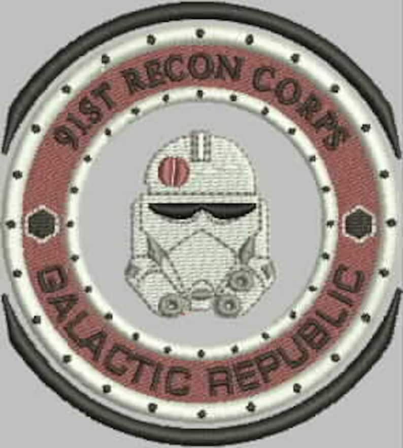 91st Recon Corps Galactic Republic Patch Embroidery File - Etsy