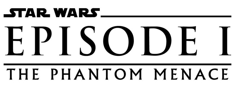 Star Wars Phantom Menace Logo Vector Art - Etsy