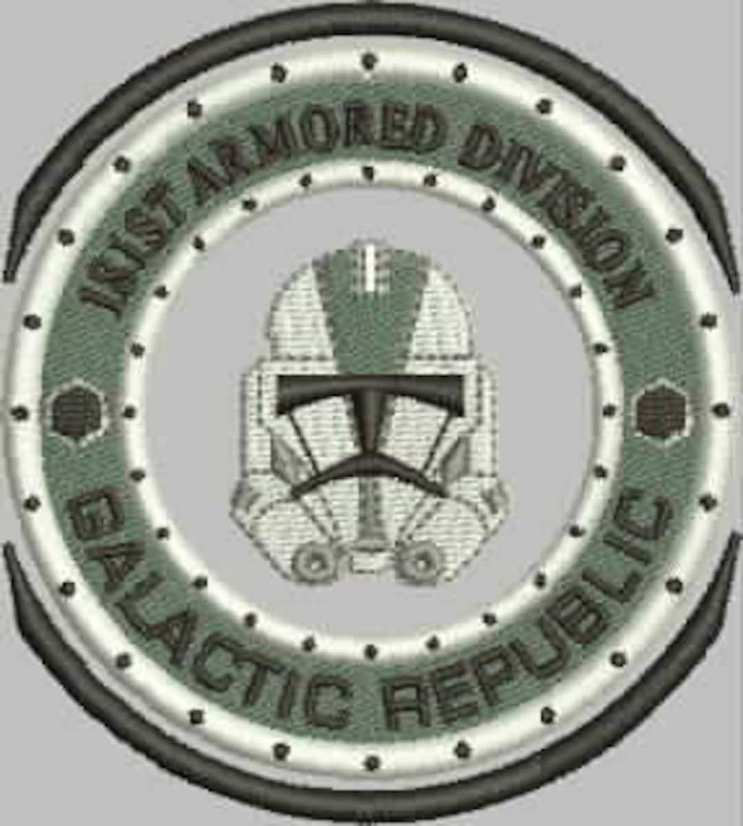 181st Armored Division Galactic Republic Patch Embroidery File - Etsy