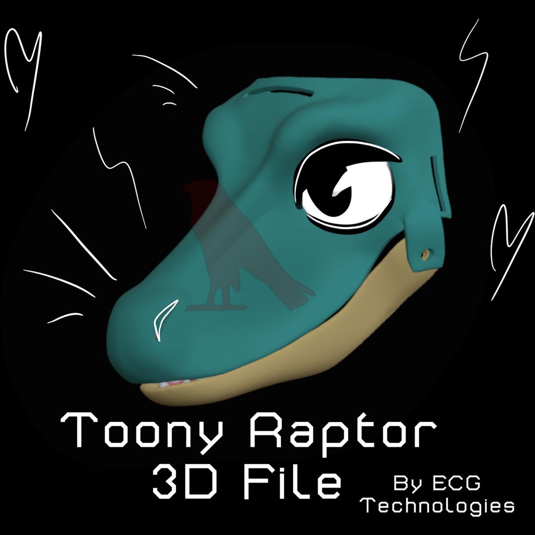 DIGITAL FILE - Toony Raptor Full Head Base! READ - Etsy