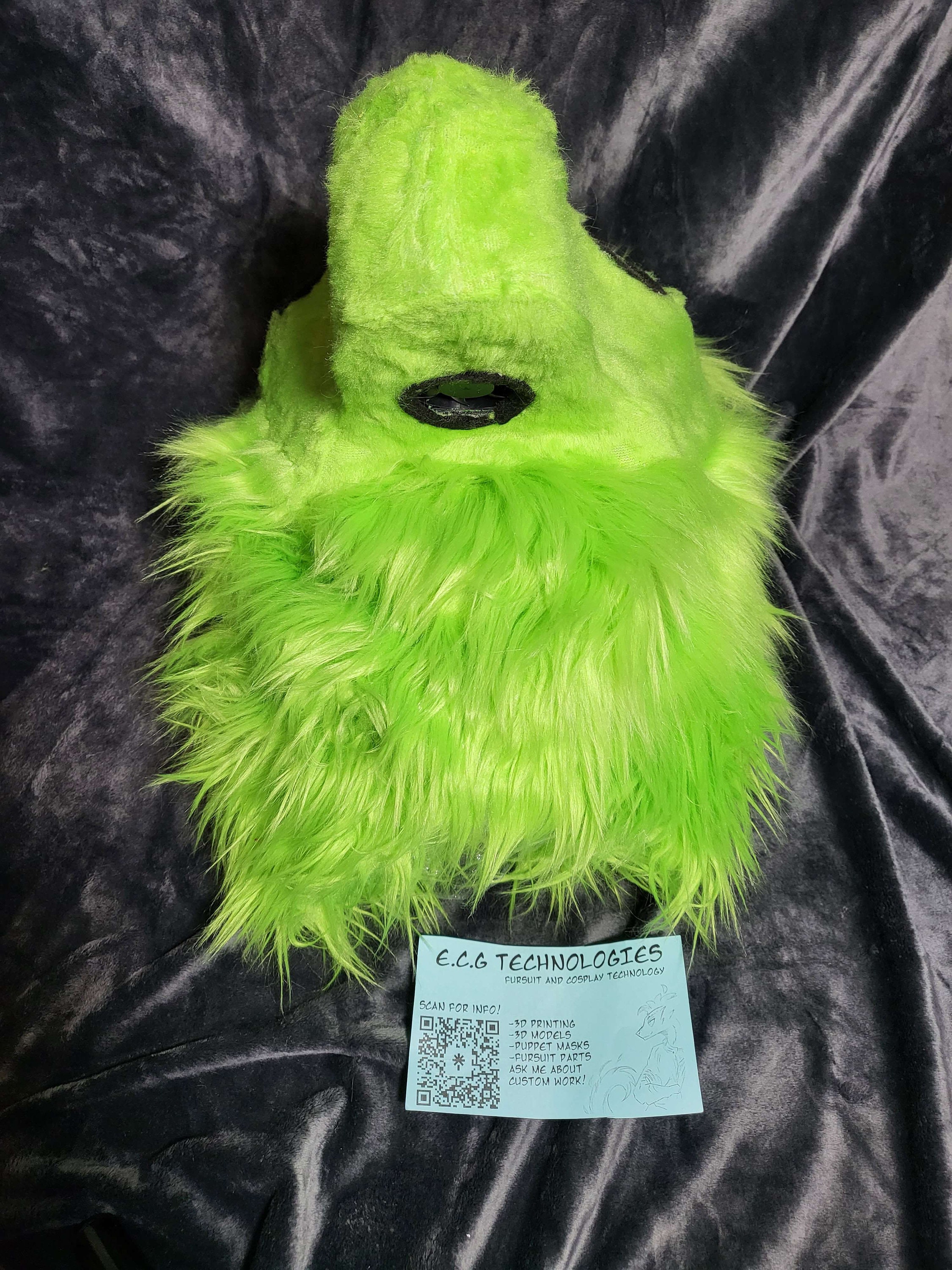 Green Worm on a String Fursuit Head / Mask / Cosplay Premade - Etsy ...