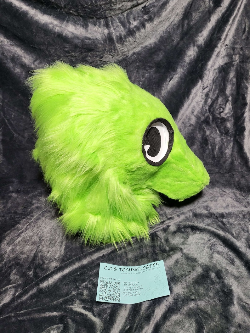 Green Worm on a String Fursuit Head / Mask / Cosplay Premade - Etsy ...