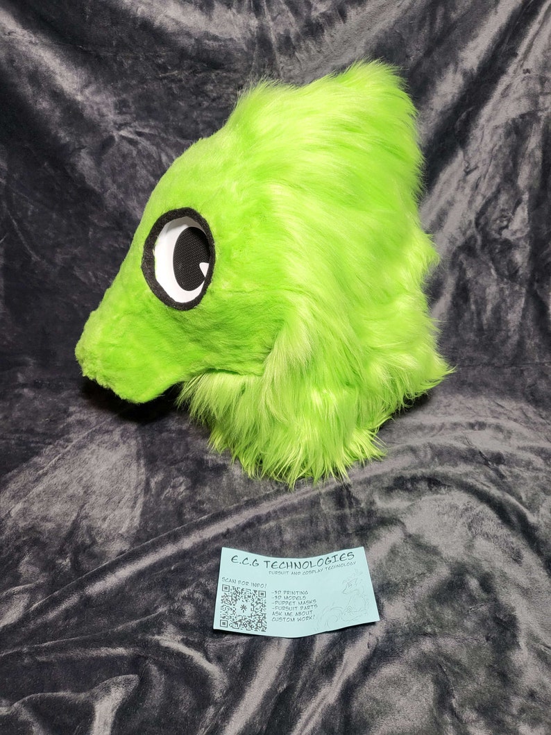 Green Worm on a String Fursuit Head / Mask / Cosplay Premade - Etsy ...