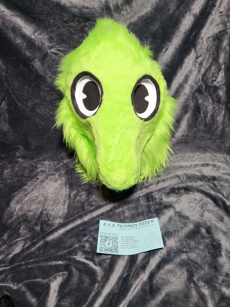 Green Worm on a String Fursuit Head / Mask / Cosplay Premade - Etsy ...